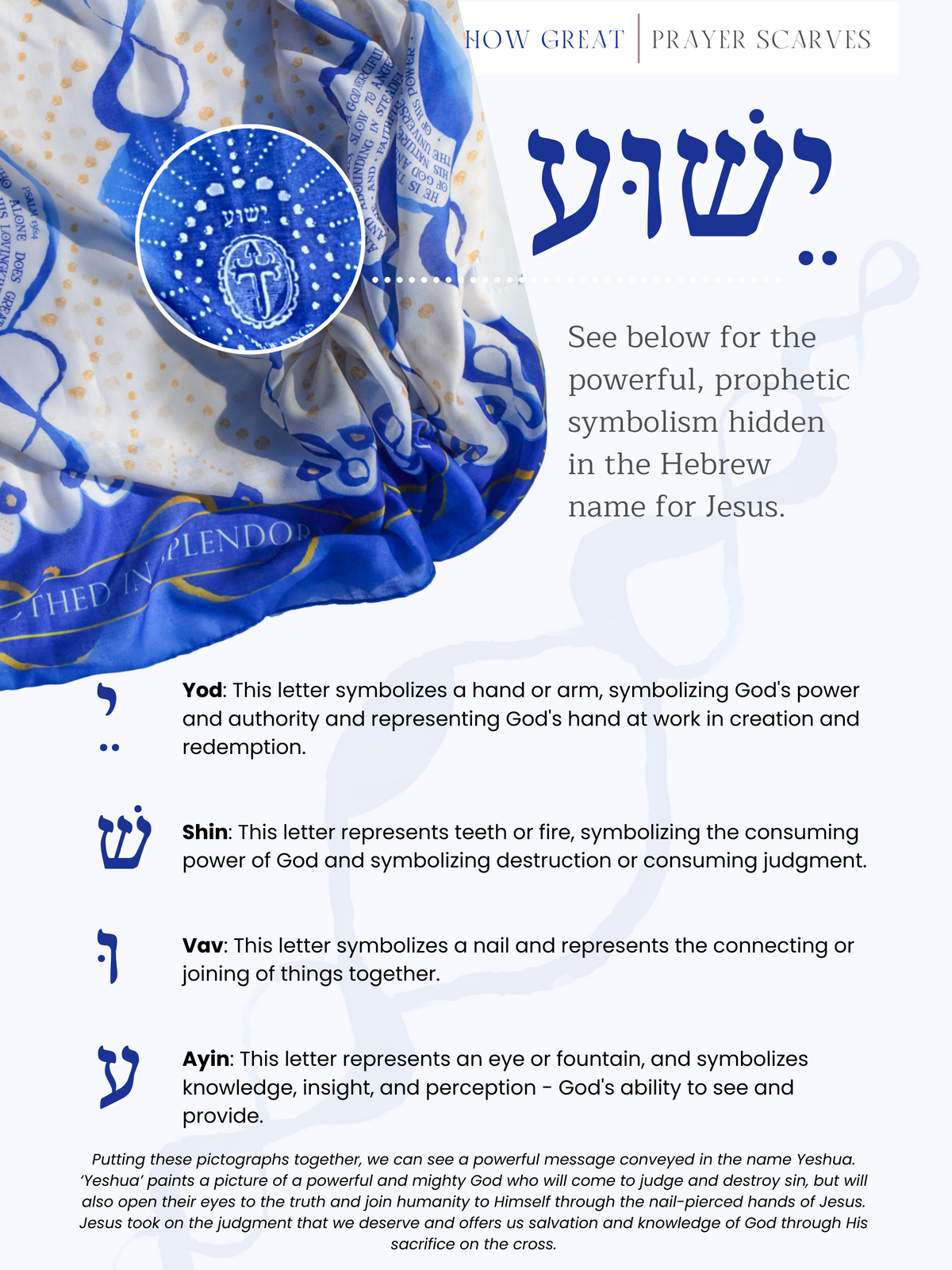 How Great Prayer Scarf | Worship & Praise Bible Verse Gift
